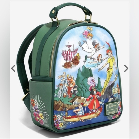 Bags | Loungefly Disney Peter Pan Cast Painting Mini Backpack | Poshmark